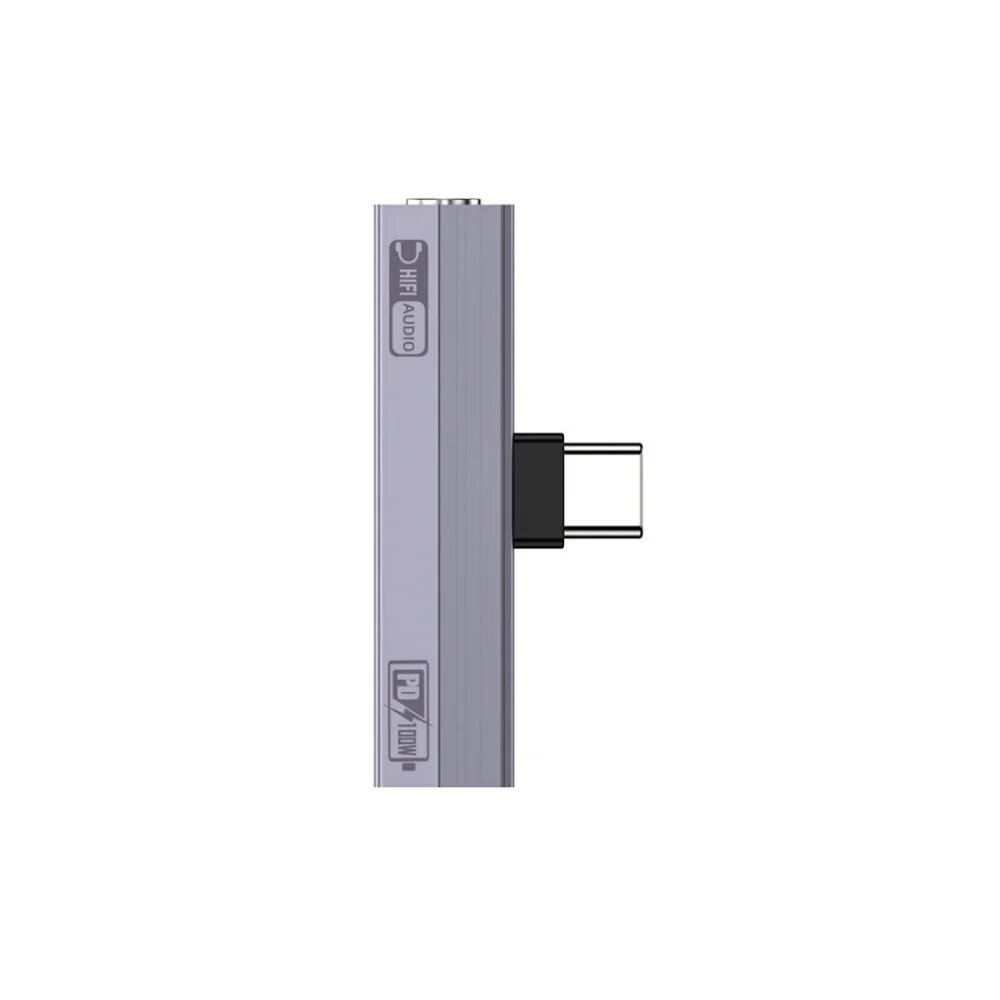 Аудиоконвертер 2-в-1 Type-C На 3,5 Мм Jack, USB-C Для Наушников, 100 Вт/10 Вт, PD100W 3.5MM