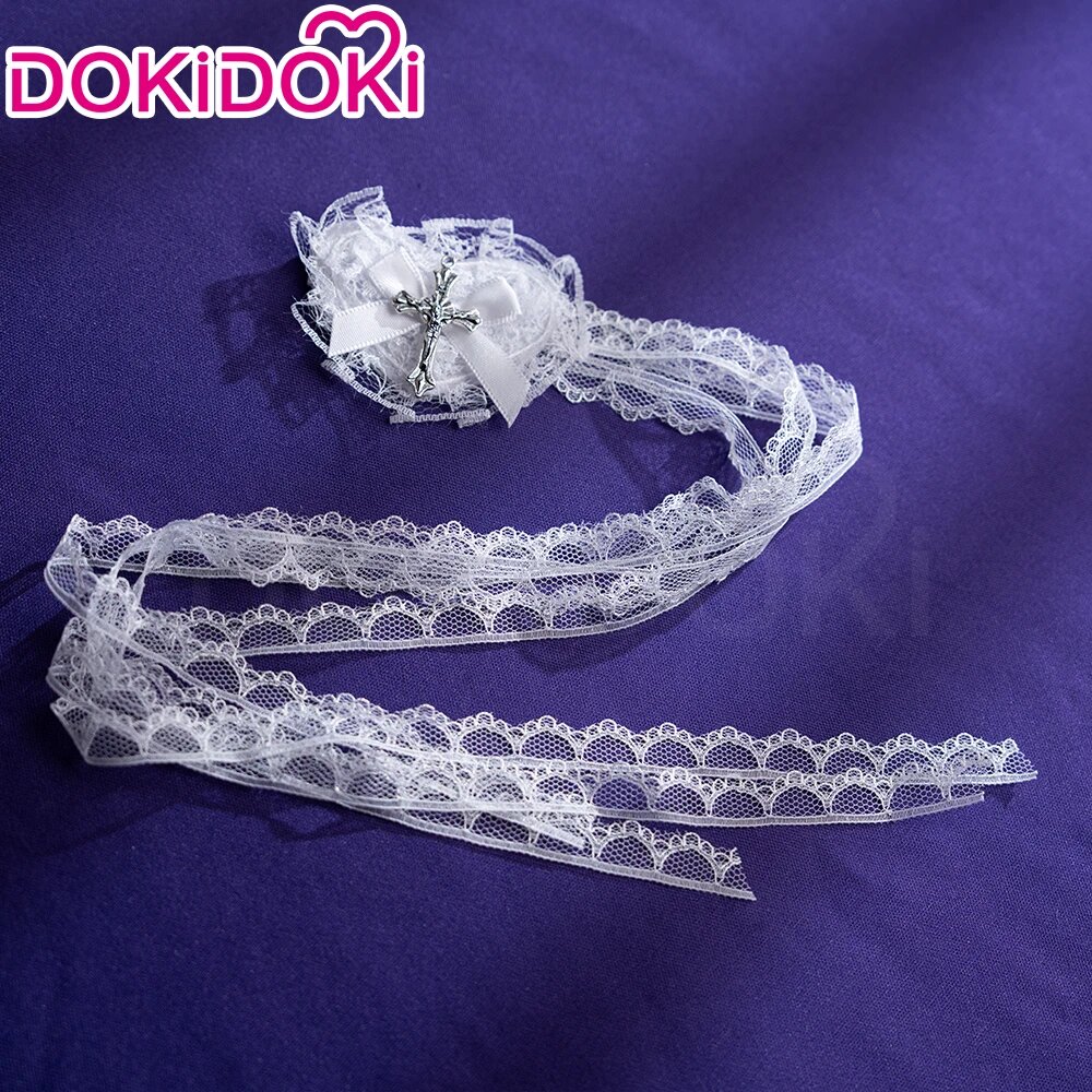 Косплей комплект "Уши эльфа" Frieren из аниме "DokiDoki" White Eye Mask