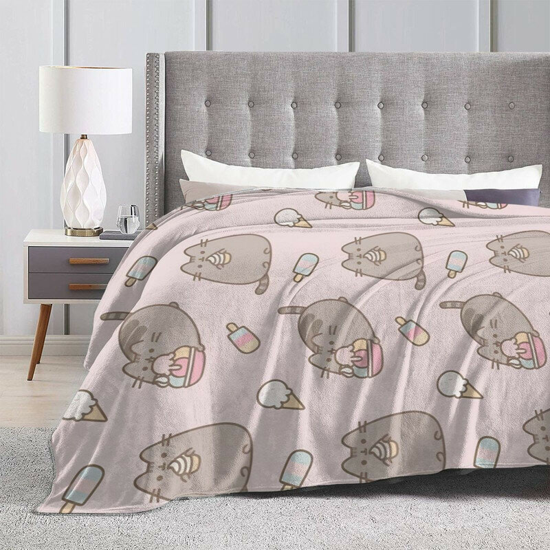 Плед Pusheen Пледы Пуссин кот Fat Cat