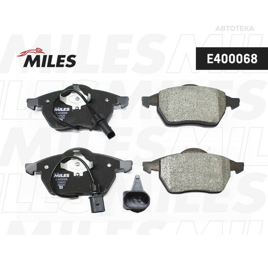 Колодки тормозные AUDI A4/A6/VOLKSWAGEN PASSAT 97> передние MILES E400068