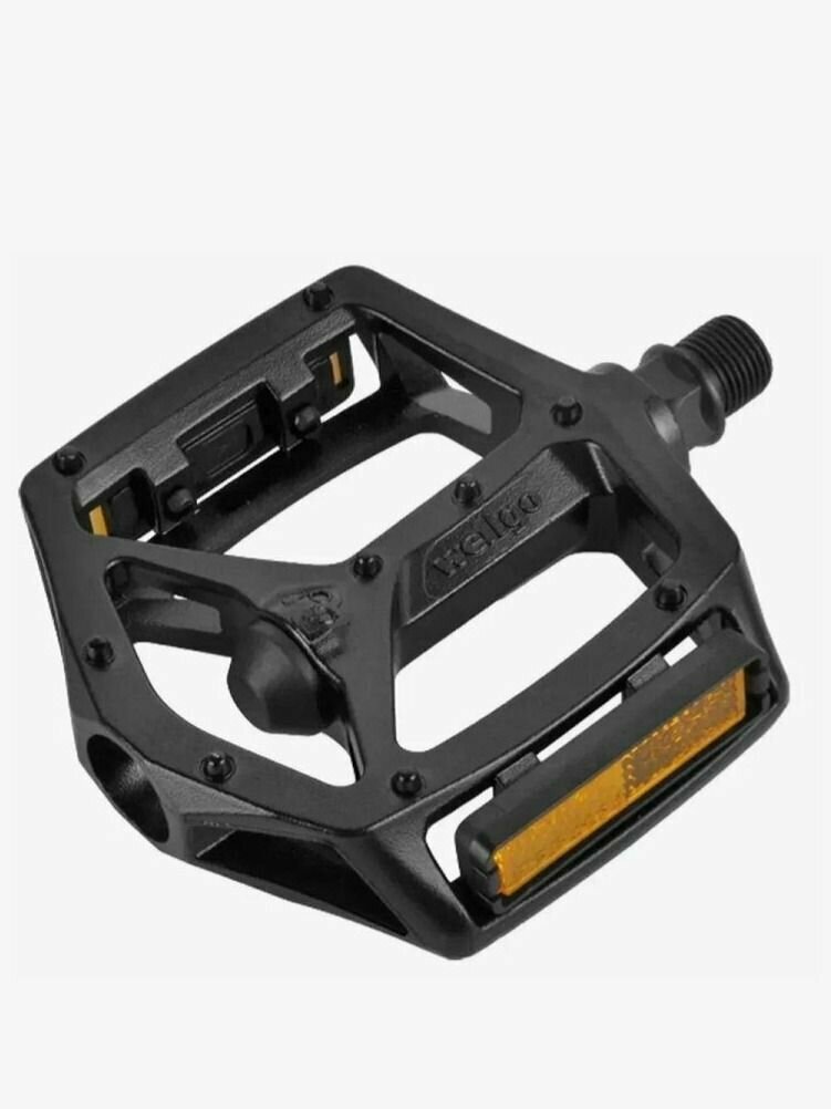 Педали Wellgo PLATFORM B249DU Black алюминиевые, 112x102x28мм, резьба 9/16", полимерные подшипники, черные, инд. упак