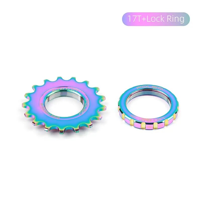 Звездочка POLSO Oil Slick для велосипеда с фиксированной передачей, алюминиевый сплав, 13/14/15/16/17/18/19/20 зубьев, для трекового велоспорта.