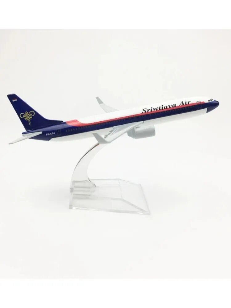 Модель самолета Sriwijaya B737, масштабная модель, 16 см