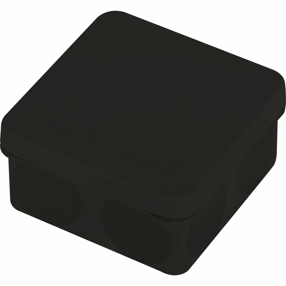 Распаячная коробка ЭРА kor100100509g2mpb двухкомпонентная hf стойкая к уф 100x100x50 мм черная прямой Б0062770