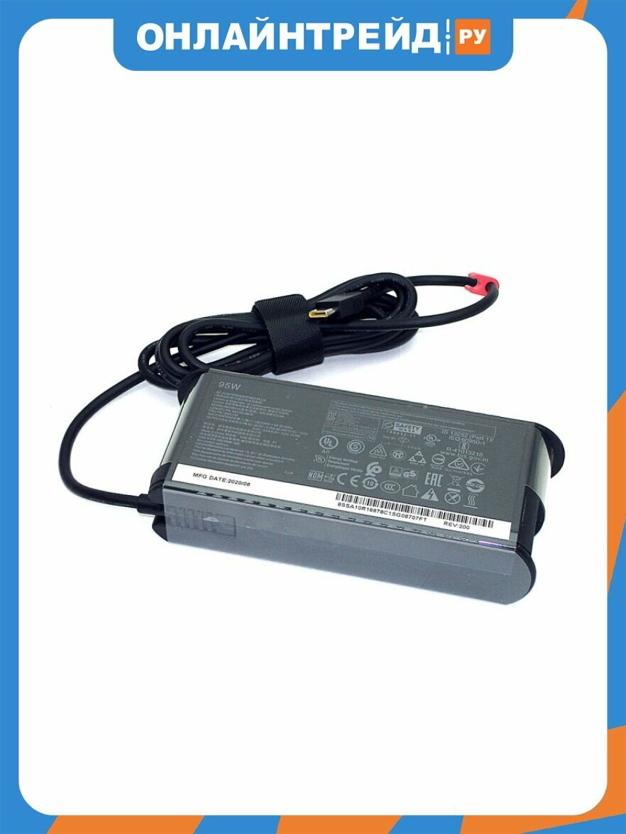 Блок питания (сетевой адаптер) Amperin для ноутбуков Lenovo 20V 4.75A 95W USB Type C