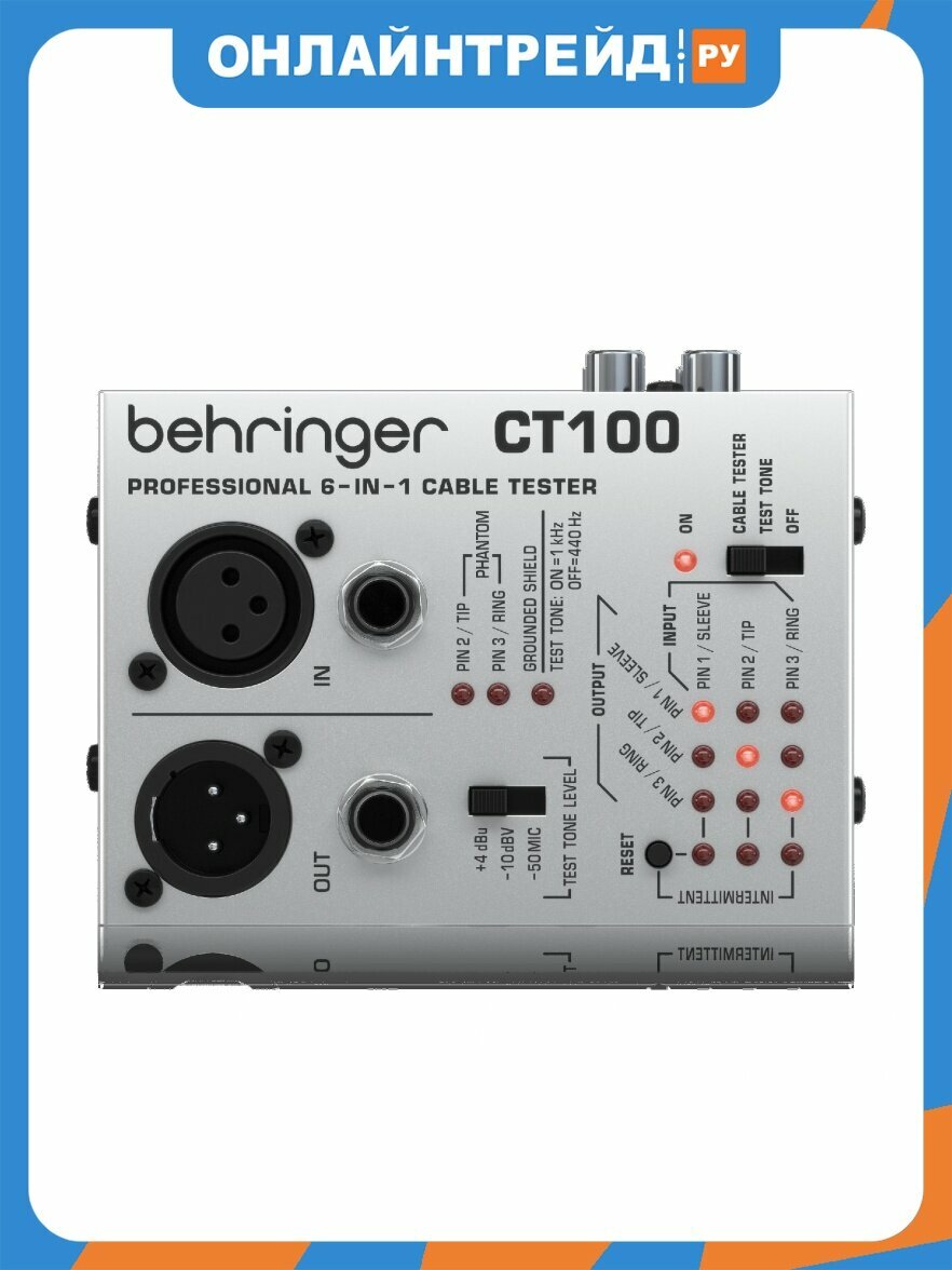 Тестер микропроцессорный Behringer CT100, универсальный