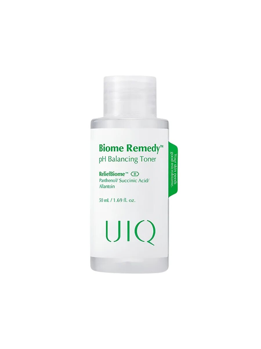 UIQ Успокаивающий тонер c янтарной кислотой и постбиотиками Biome Remedy pH Balancing Toner 50 мл