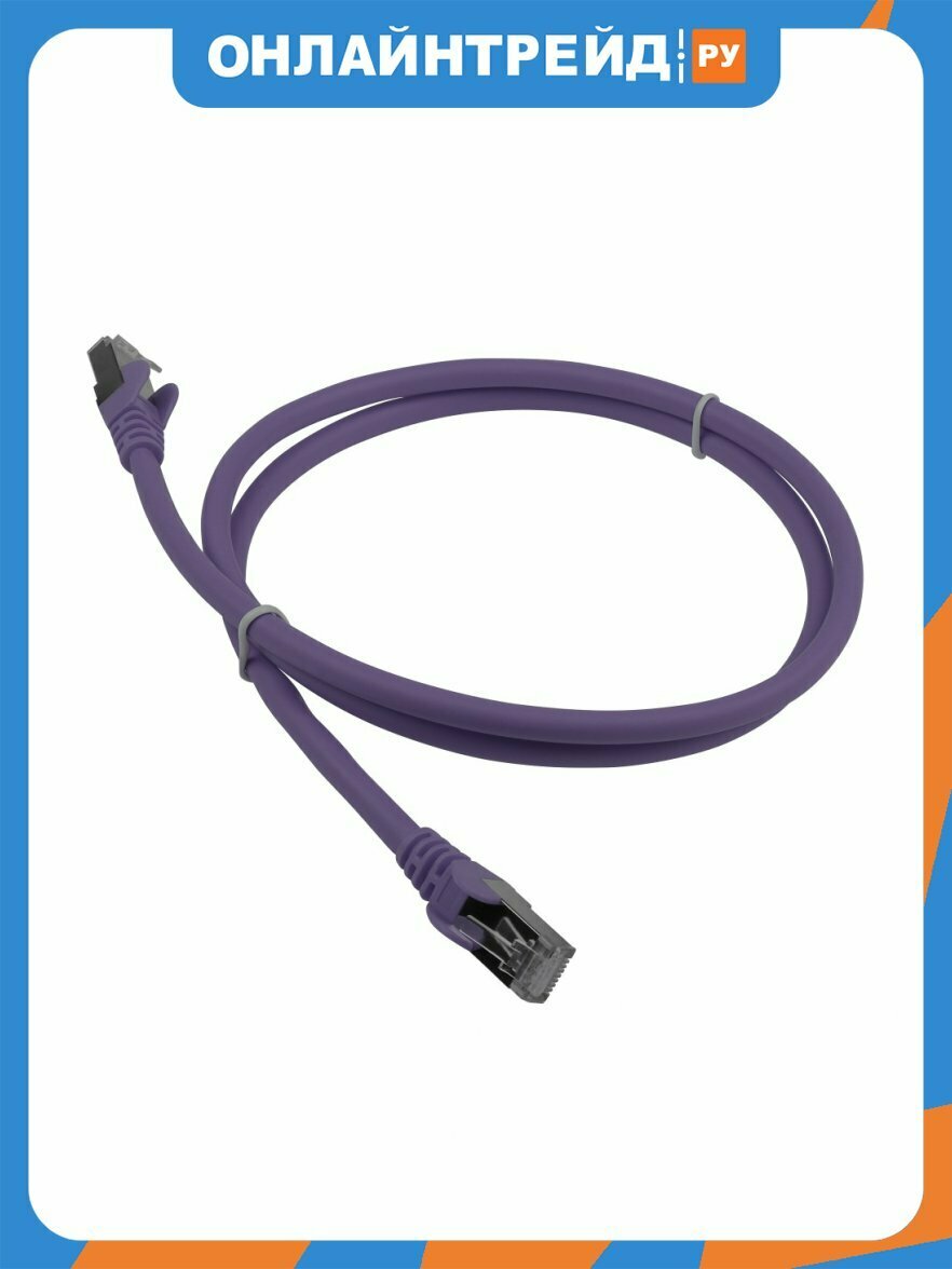 Патч-корд Lanmaster LAN-PC45/S6A-10-VI FTP RJ-45 вил.-вилка RJ-45 кат.6A 10м фиолетовый LSZH