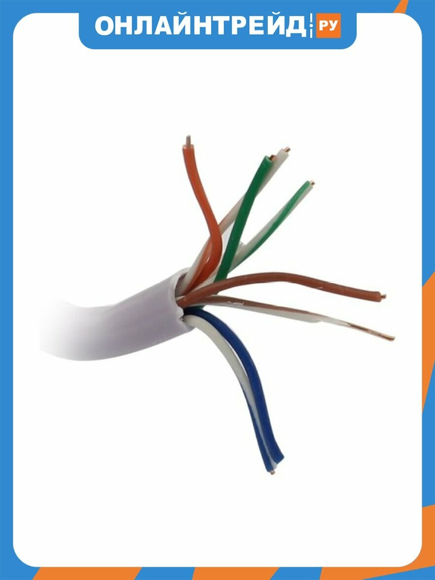 Кабель Exegate Special EX281818RUS UTP 4 пары кат.5e CCA, 26AWG, бухта 100м, серый, PVC