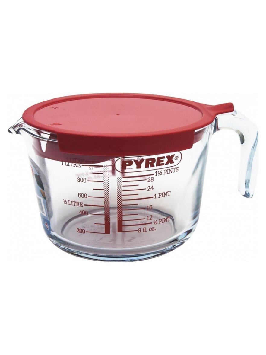 Мерный кувшин с крышкой Pyrex 1л