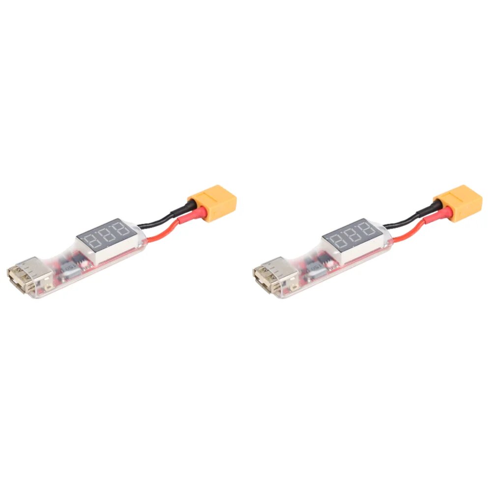 Шунмаи адаптер-конвертер для зарядки LiPo аккумуляторов XT60 на USB 5В 2 Pcs
