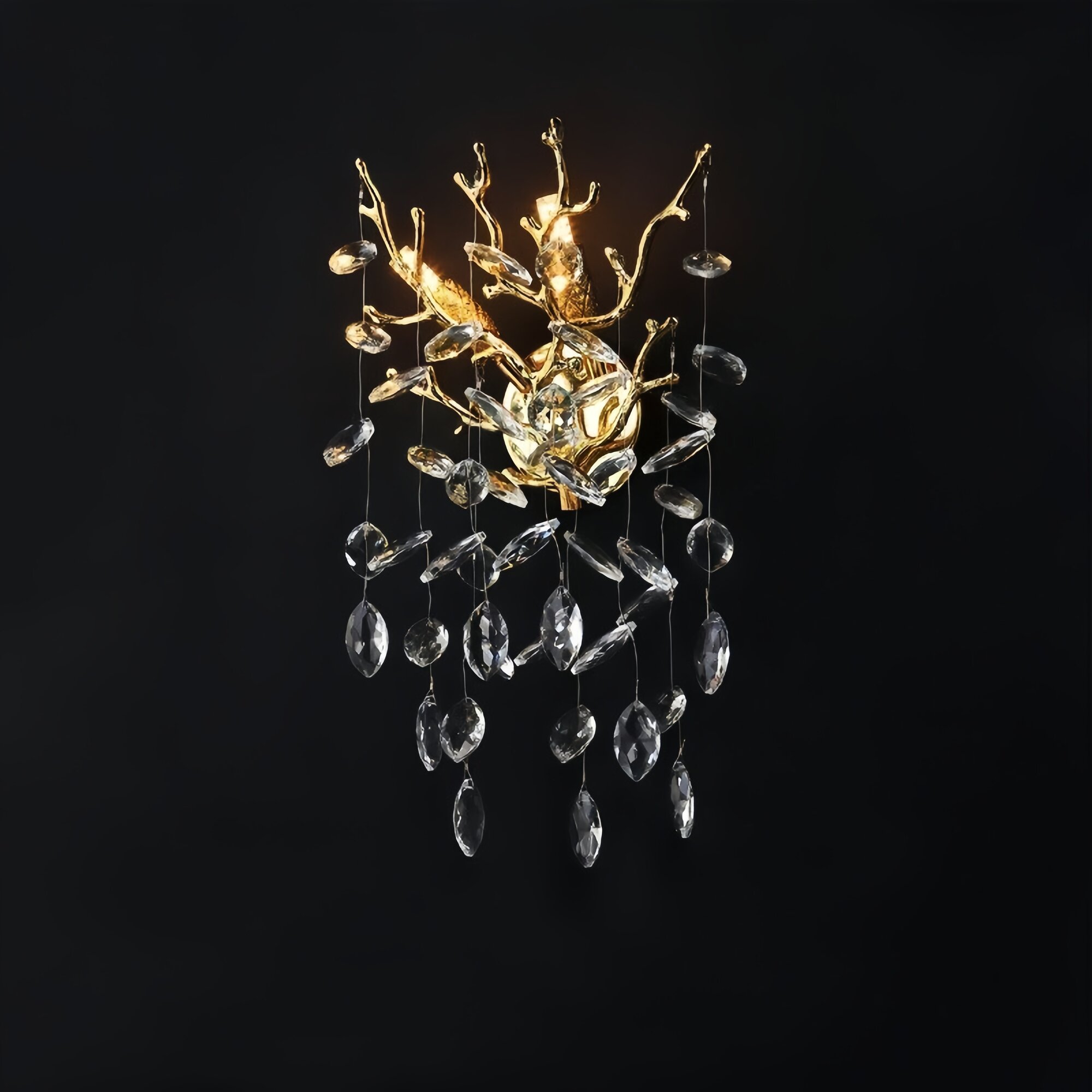 Настенный светильник Nordic RUIXTIPAD WL11 G9 Настенный светильник Gold Crystal Decor LED