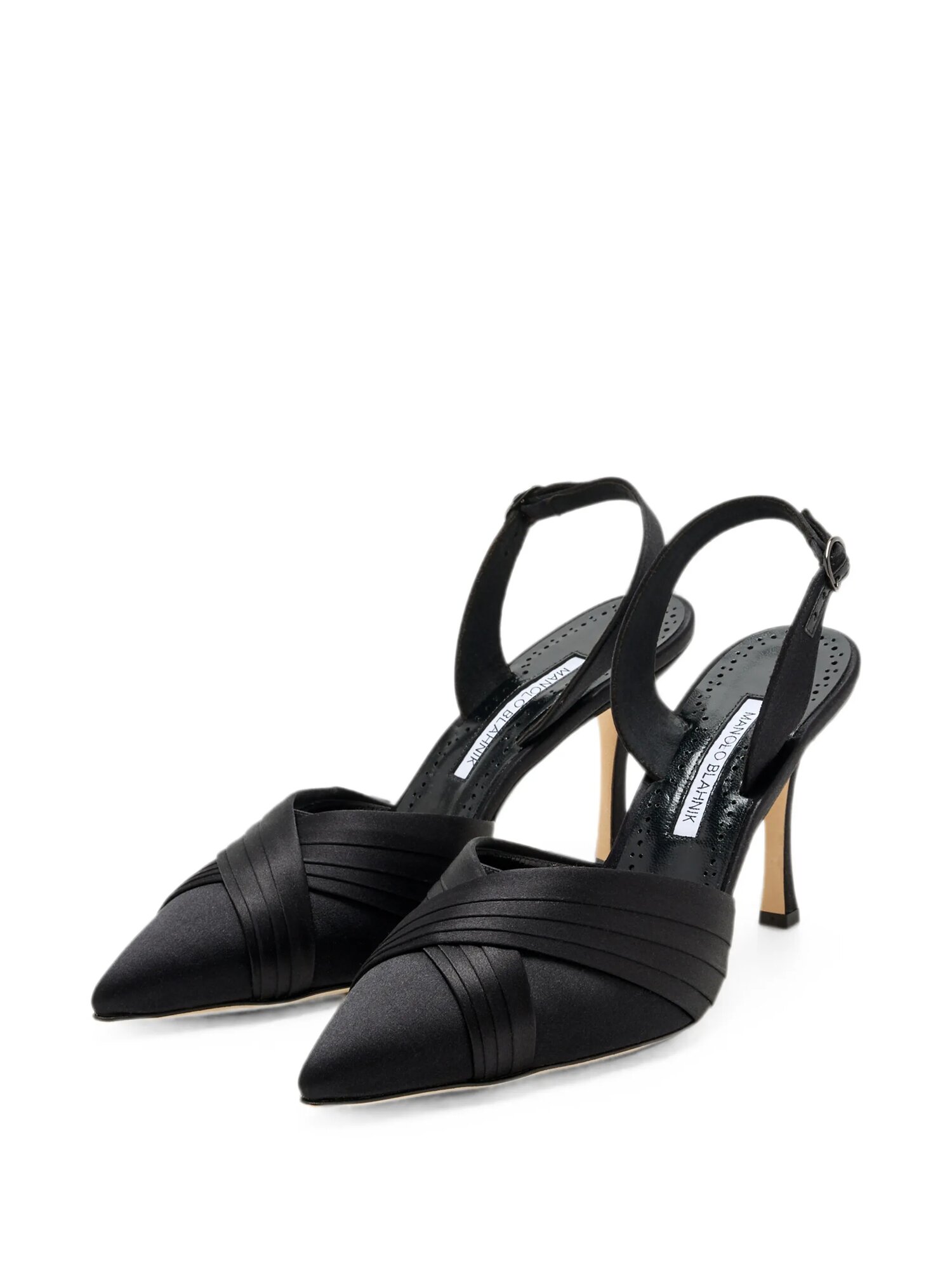 Туфли Manolo Blahnik Vieraslipla crossover-strap slingback pumps, размер 38 — фото 1