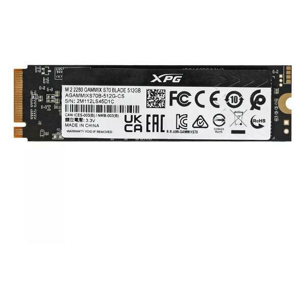 Внутренний диск SSD A-DATA 512GB XPG Blade S70 PCIe Gen4x4 with NVMe