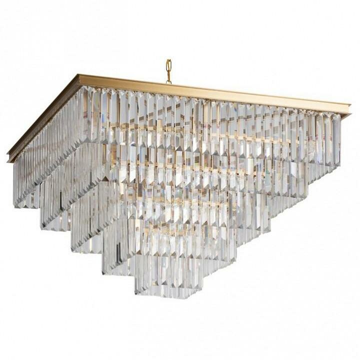 Люстра Loft it Pr1sm Clear 10019 800S цвет плафона подвески Прозрачный, цвет арматуры Золото