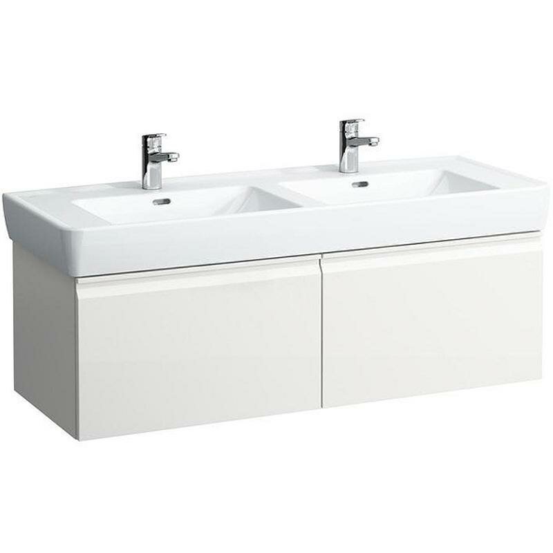 Тумба под раковину Laufen Pro 120 4.8308.2.095.485. R подвесная Белая глянцевая
