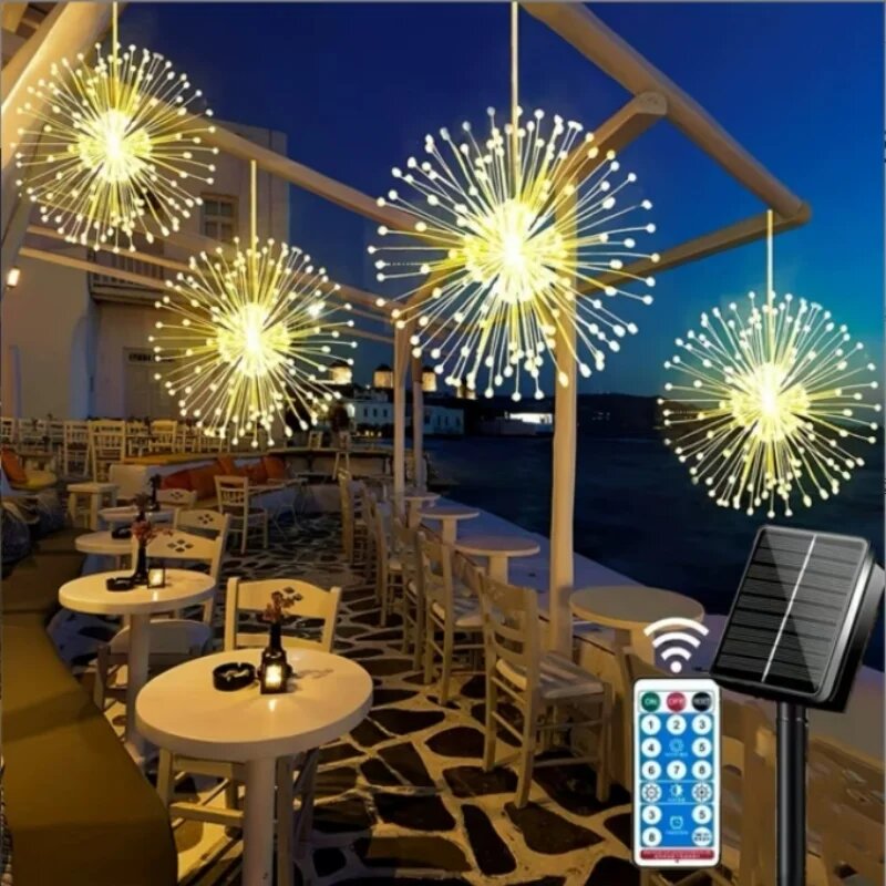 Солнечные шаровые светильники Solar Star Burst 1-4-warm