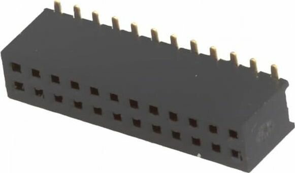 CONNFLY DS1065-05-2*12S8BS Гнездо, IDC, "мама", PIN 24, прямой, 1,27мм, SMT, 2x12, gold flash, 1шт