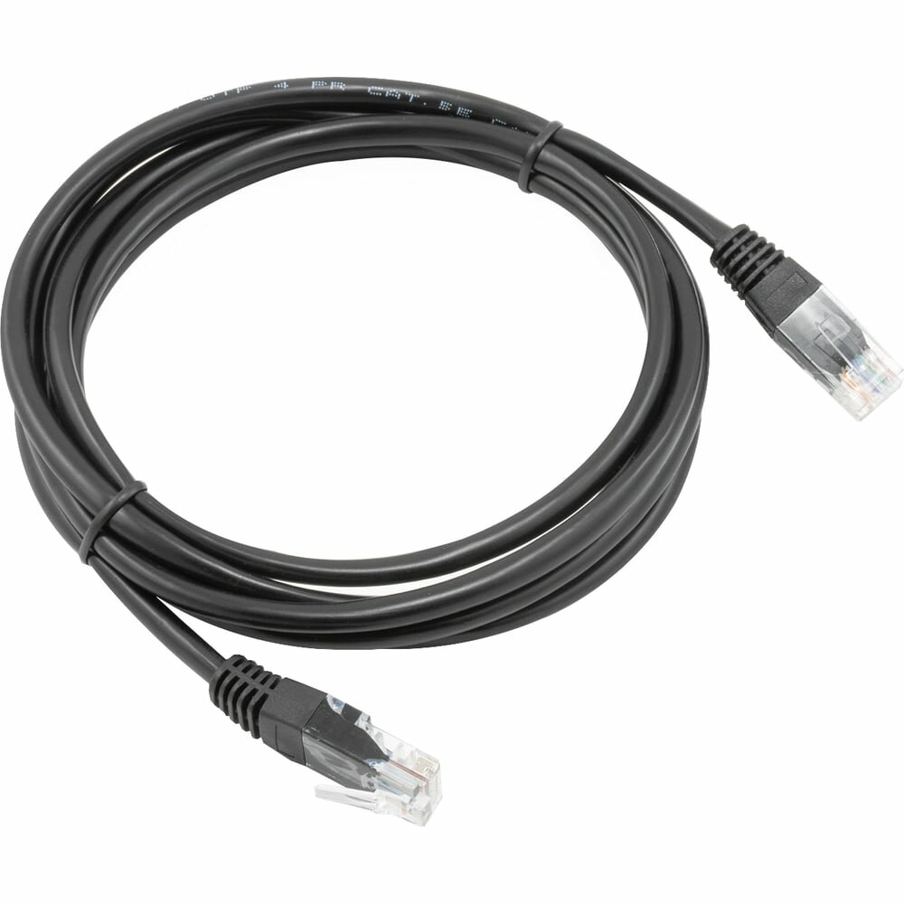 Кабель патч-корд A1 2 м, U/UTP, 5e, медь, черный A1-LCU5E-C-2M-BK