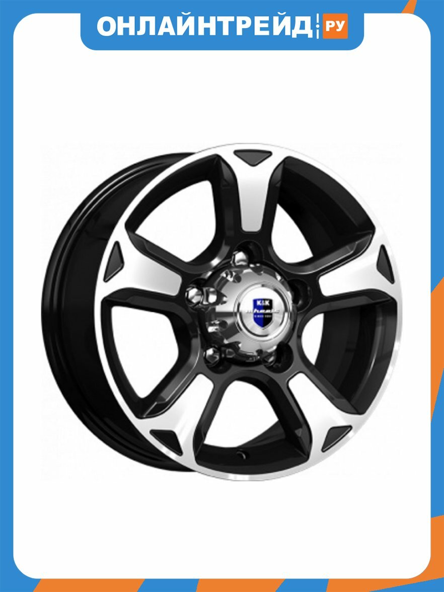 Диск K&k Атлант 7x16/5x139.7 D108.5 ET35 алмаз чёрный