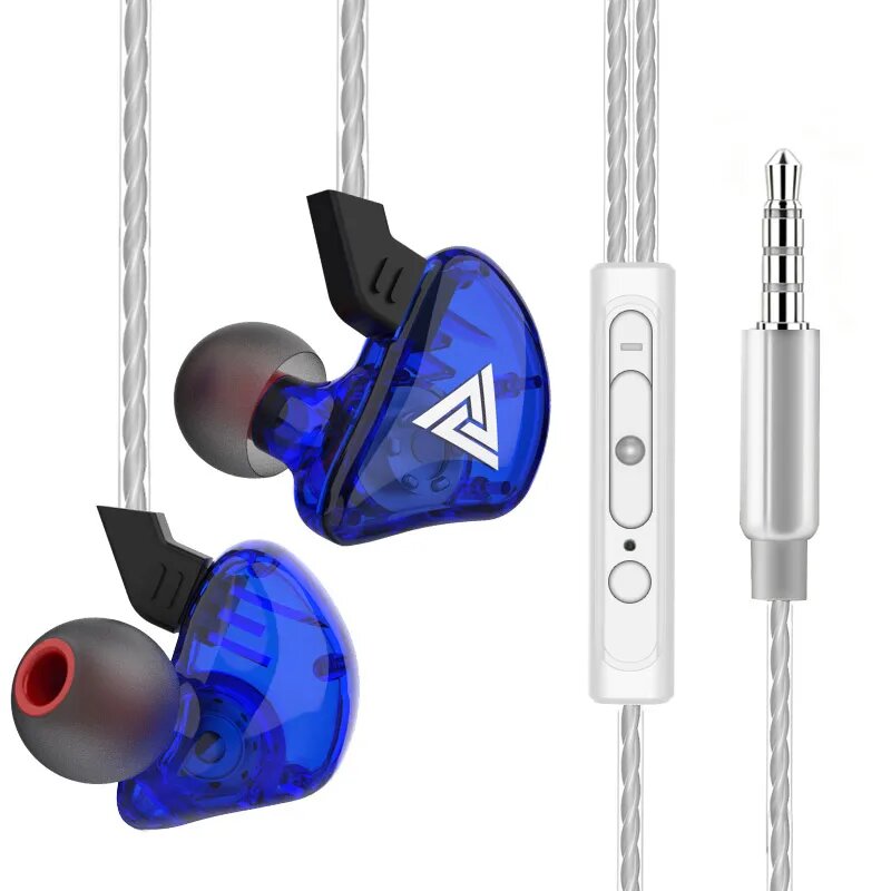 QKZ CK5 проводные наушники-вкладыши Синий, QKZ CK5 Blue