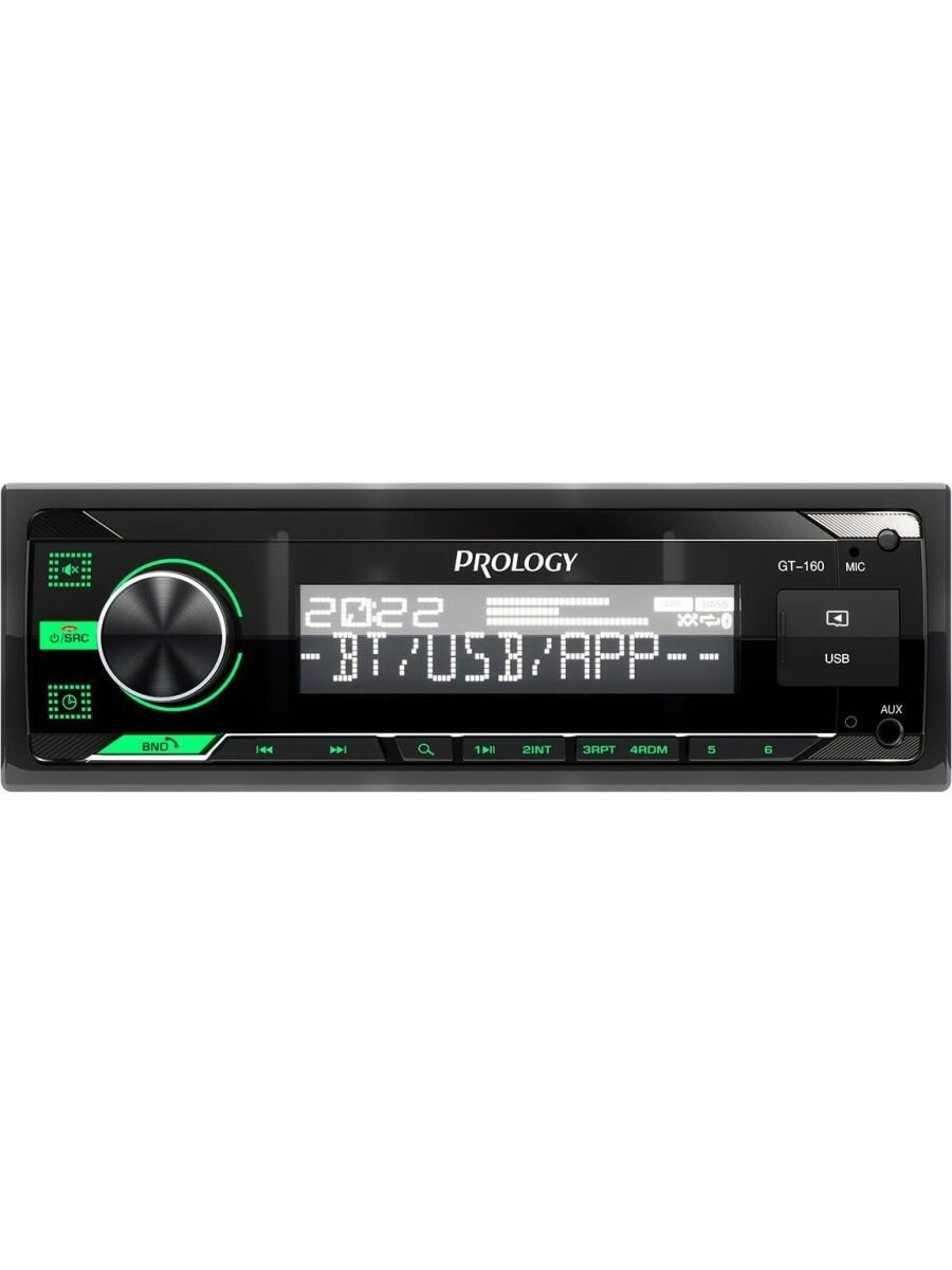 Автомагнитола Prology GT-160 1DIN 4x55Вт BT4.2 ПДУ (PRGT160) Changer Prology GT-160 1DIN 4x55W BT4.2 RC (PRGT160)