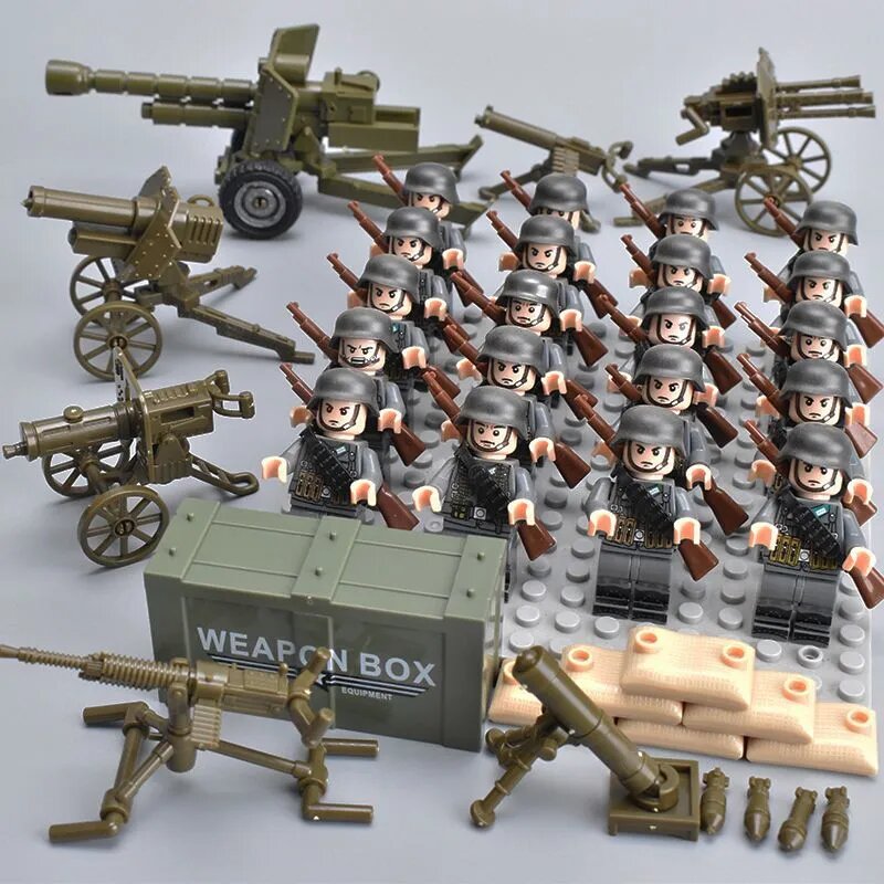 20 солдатика конструктор/WW2 Советская Армия