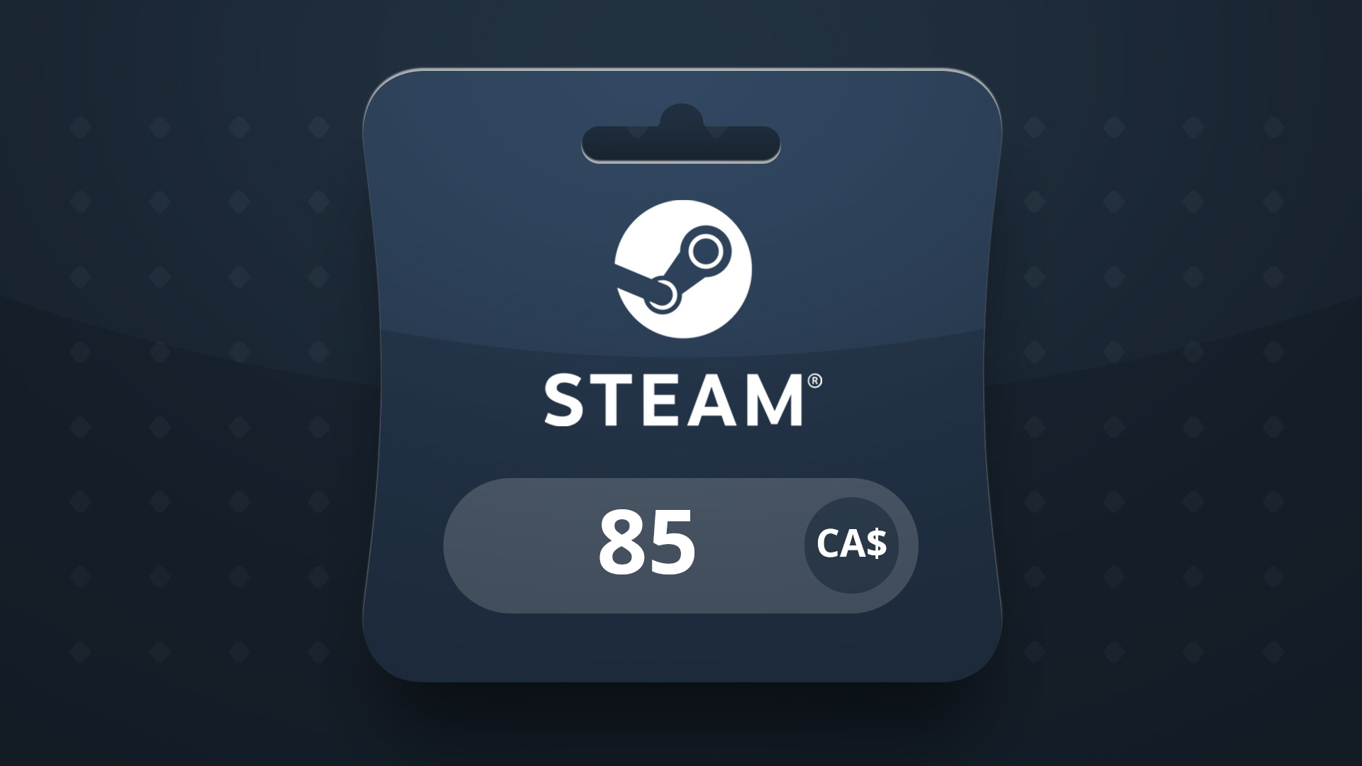 Steam Wallet CAD 85 Подарочная карта • регион Весь мир • цифровой ключ