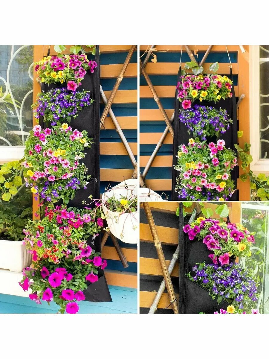 Грядка вертикальная текстильная для рассады(7 ярусов)1m*28cm