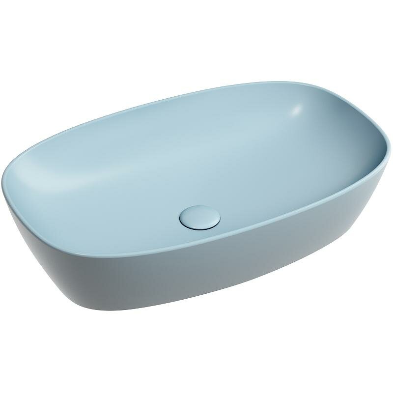 Раковина накладная Ceramicanova Element 60 CN6049ML Голубой матовая, санфарфор