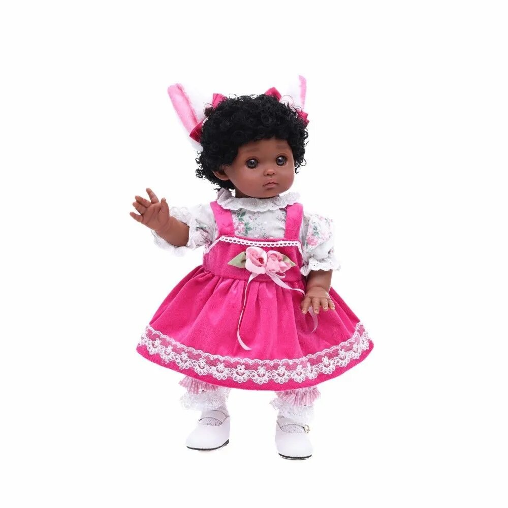 Cloveray подлинная запатентованная 18-дюймовая мягкая резиновая кукла rebirth doll dress up toy doll имитация детской куклы