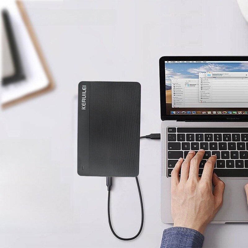 Портативный механический внешний жесткий диск 2.5 дюйма с интерфейсом USB 3.0, 250 ГБ, классический черный цвет