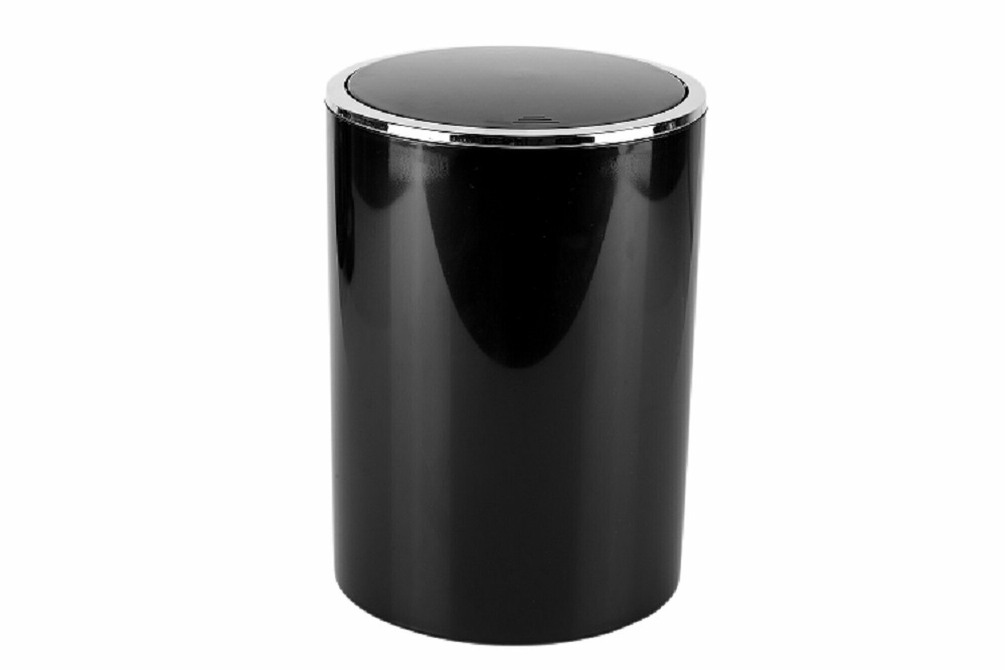 Ведро для мусора пластик черный с хромом Lenox PrimaNova M-E35-06
