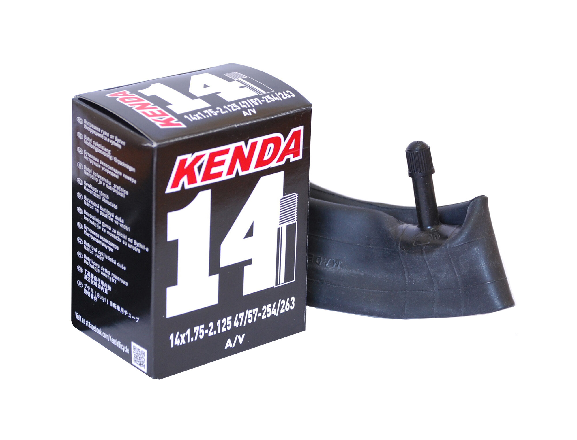 Камера для велосипеда 14x1.75-2.125 ниппель авто KENDA