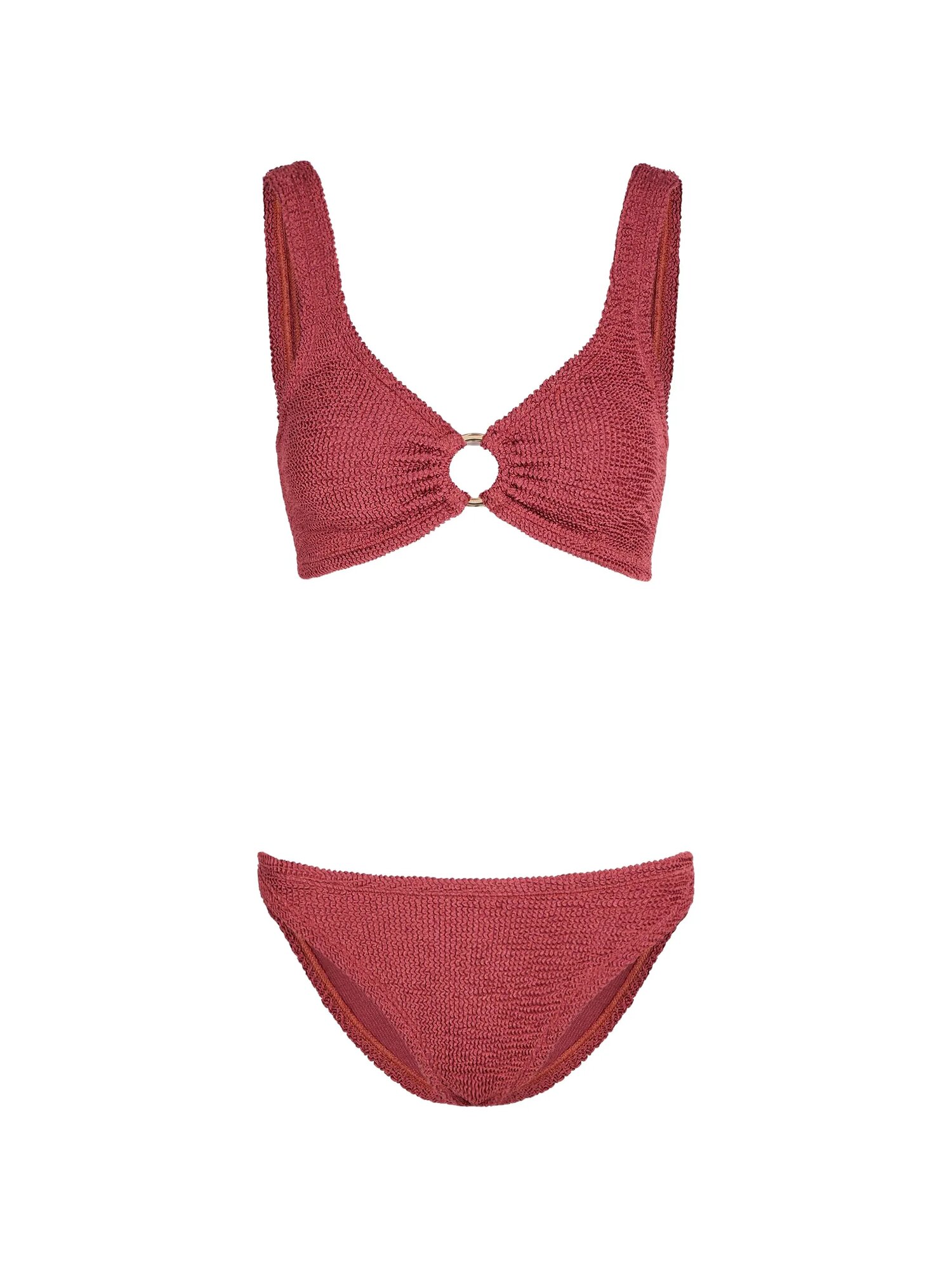 Купальник Crinkled ring-detail bikini