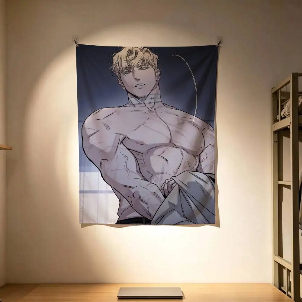 Флаг с изображением роз и шампанского Ceasar LeeWon 100x150cm, z4