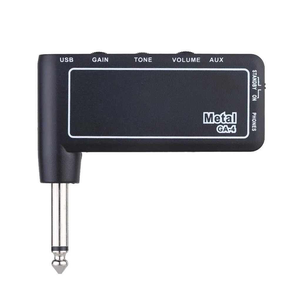 Портативный гитарный усилитель Xvive GA-4 с разъемом 6.35 мм, USB, Gain, Tone, Volume, Aux