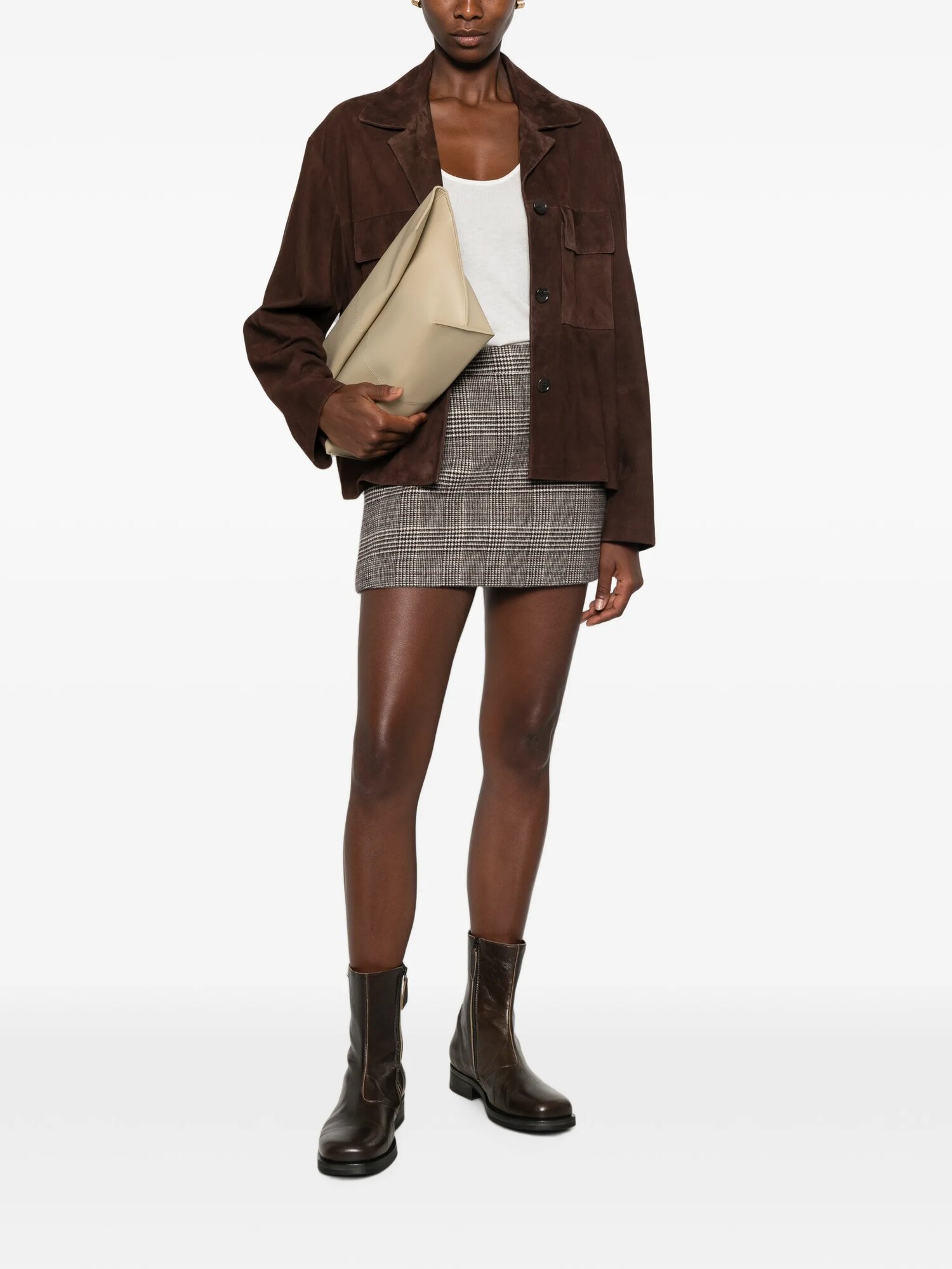 Юбка Ermanno Scervino Check-pattern mini skirt, размер 38 — фото 1