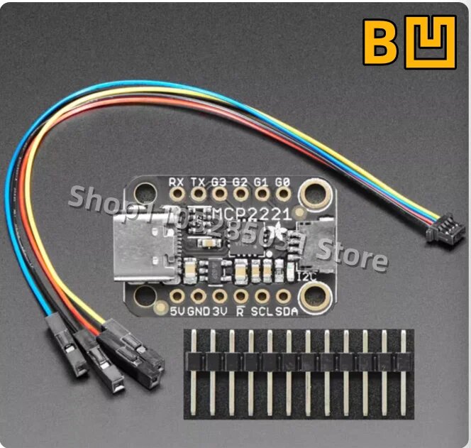 Adafruit MCP2221A USB-UART, Color: B