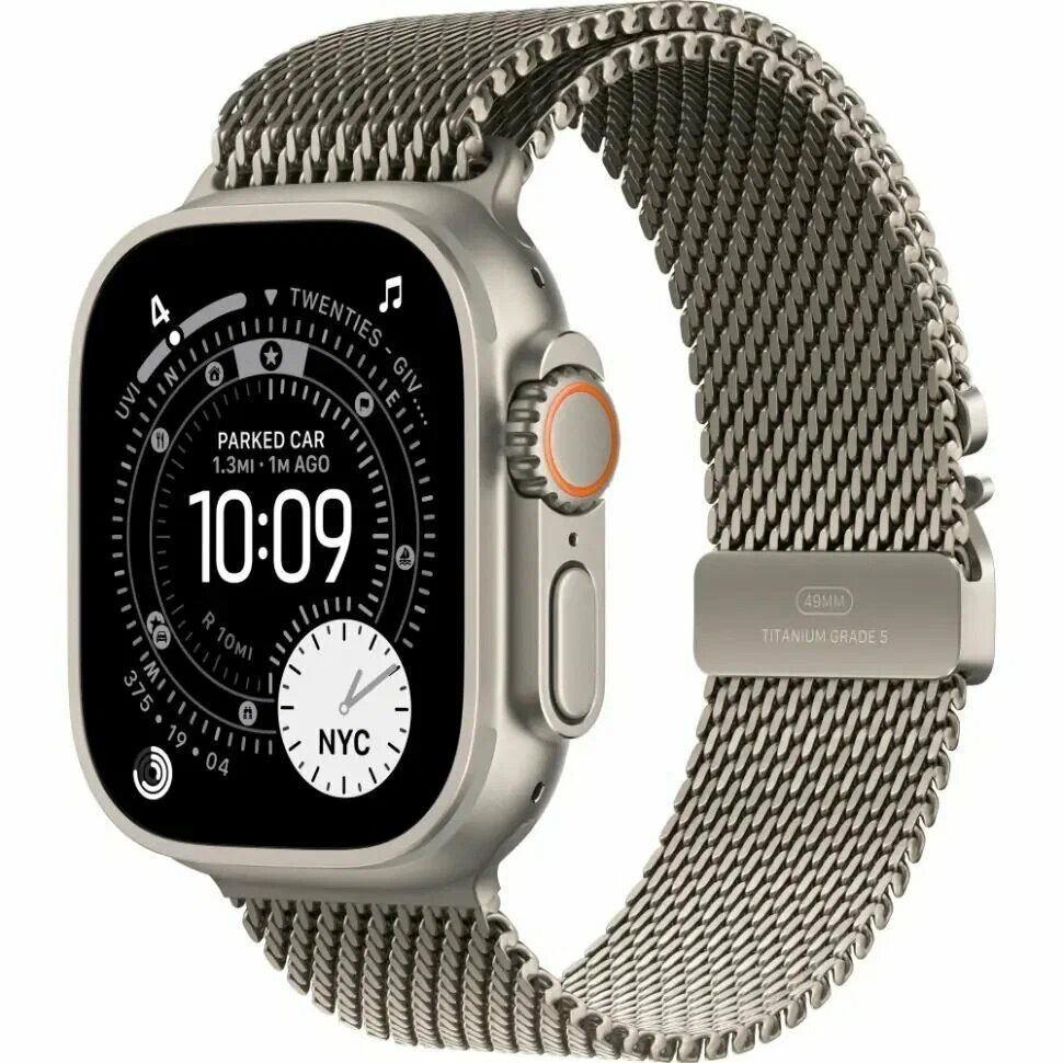 Смарт часы Apple Watch Ultra 3 Natural Titanium Case with Natural Titanium Milanese Loop (M) Регион - LL