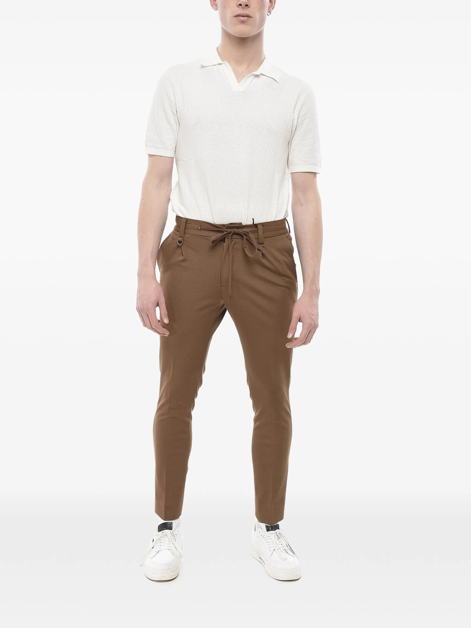 Брюки Paolo Pecora Brera drawstring trousers, размер 44 — фото 1