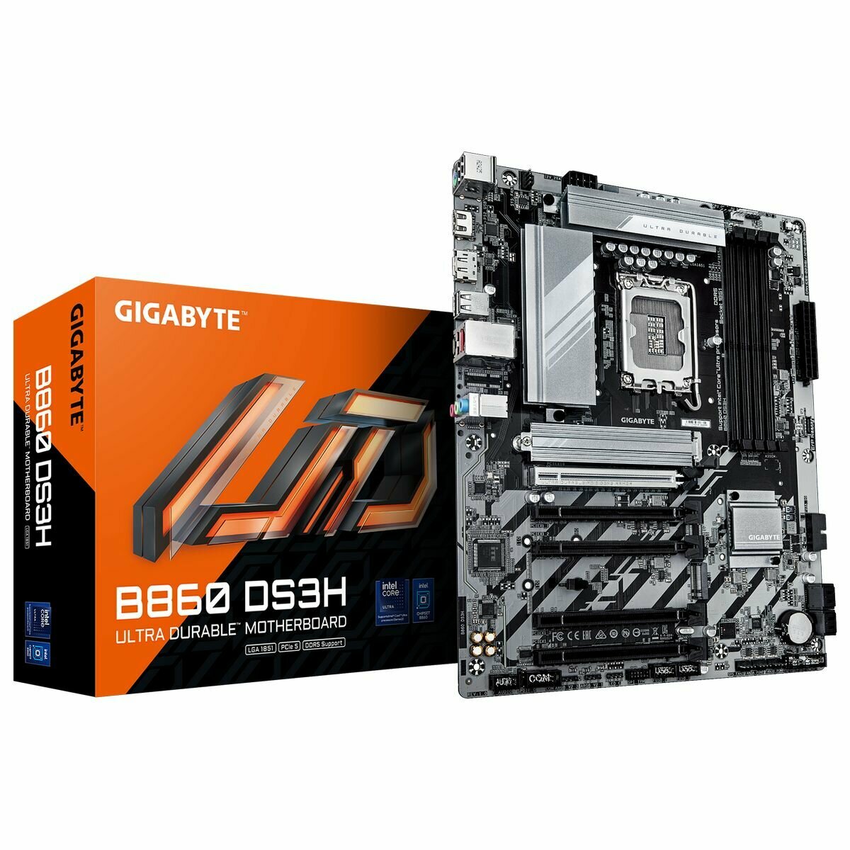 Материнская плата Gigabyte B860 DS3H, LGA1851, Intel B860, ATX, RTL (B860 DS3H)