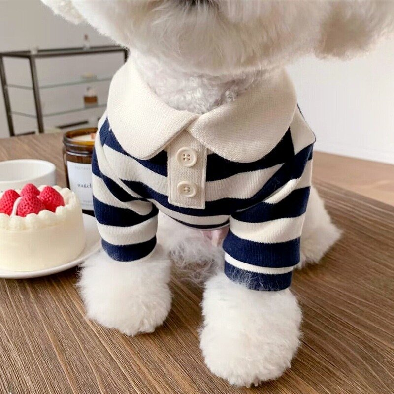 Бренд Happy Dog красная полосатая кошачья рубашка для средних собак (5.5-7.5 кг) размер XL