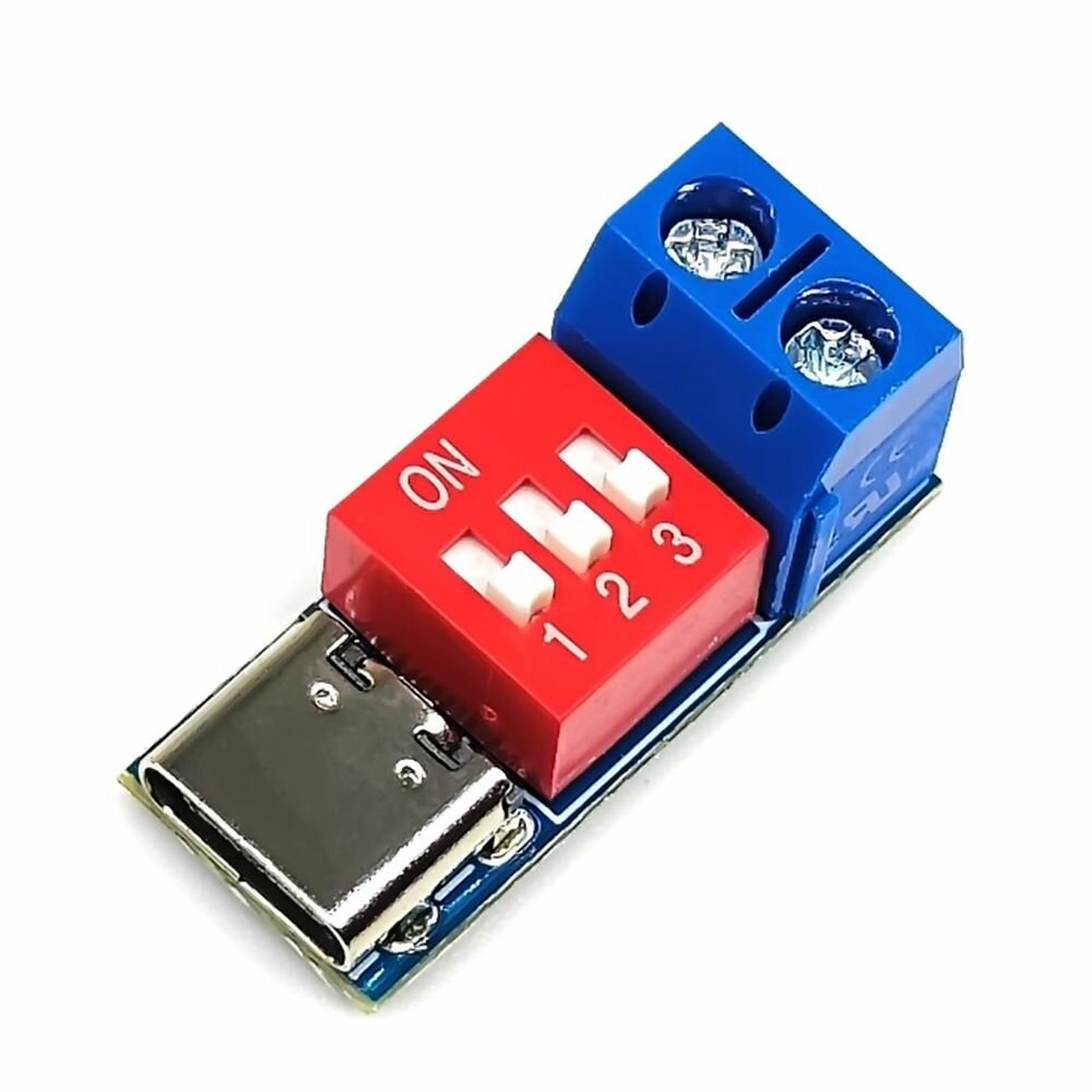 Панель приманки PD / QC Триггерный модуль быстрой зарядки 5V9V12V20V Type-C 5A триггер зарядки QC PD 5A Type-C быстрая зарядка