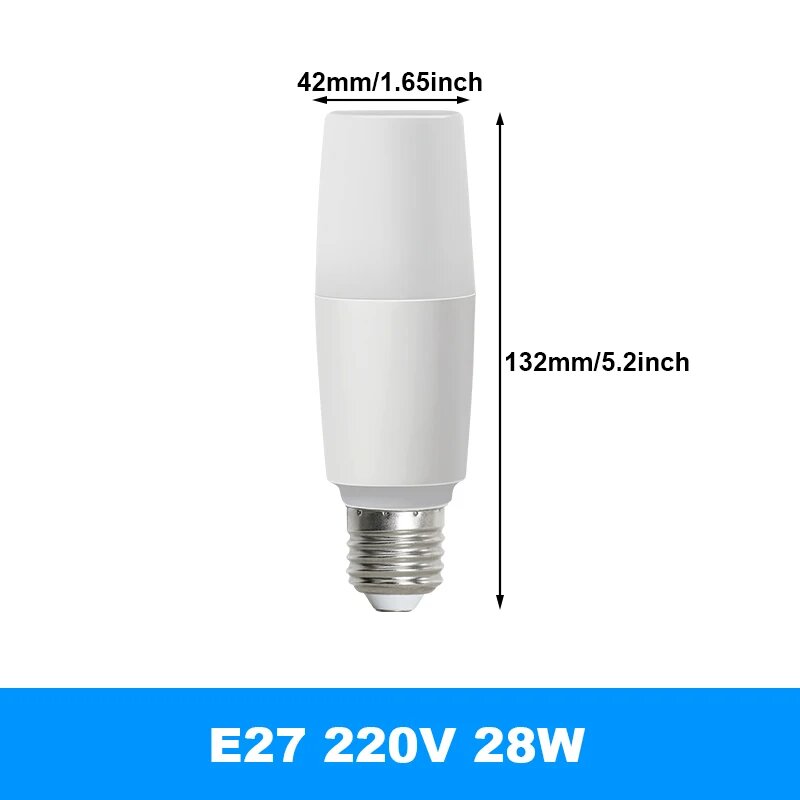 Светодиодная лампа E27 9W/18W/28W/38W для дома 28W, Warm White