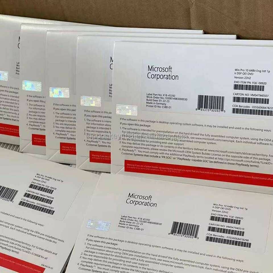Установочный DVD-диск Windows 10 Pro OEM, физическая поставка, наклейка COA в комплекте OEM версия физический носитель COA наклейка