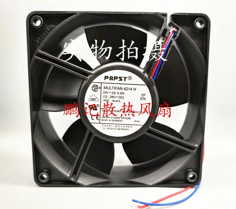 TYP 4214GH / 4214H 24VDC 5.30W 120 * 38MM Шкаф Вентилятор переменной частоты