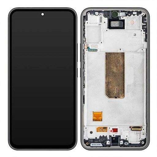 Дисплей (модуль) для Samsung Galaxy A54 5G SM-A546E в сборе с тачскрином и рамкой (OLED Full Size) черный