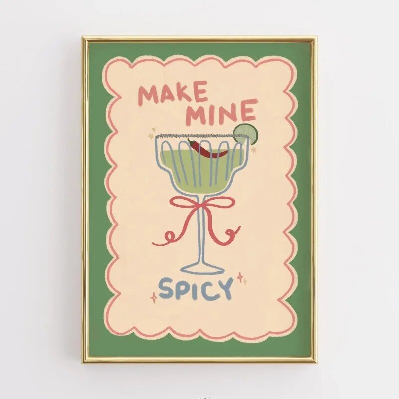 Печать "Make Mine Spicy" 30x40см, TL3443