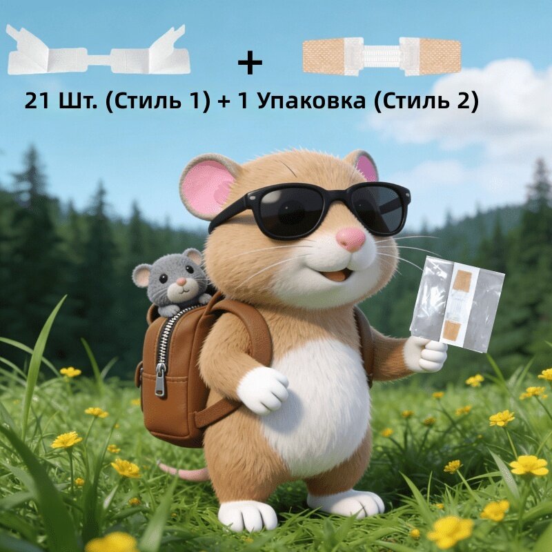 Эластичные клейкие пластыри-бабочки, набор 22 шт, одноразовые, для пальцев, лодыжек и локтей, для походов и активного отдыха